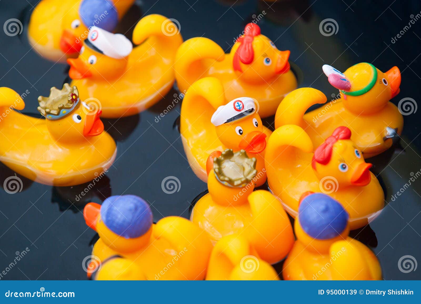 Yellow Rubber Ducks in the Kiddie Pool Editorial Stock Image - Image of ...