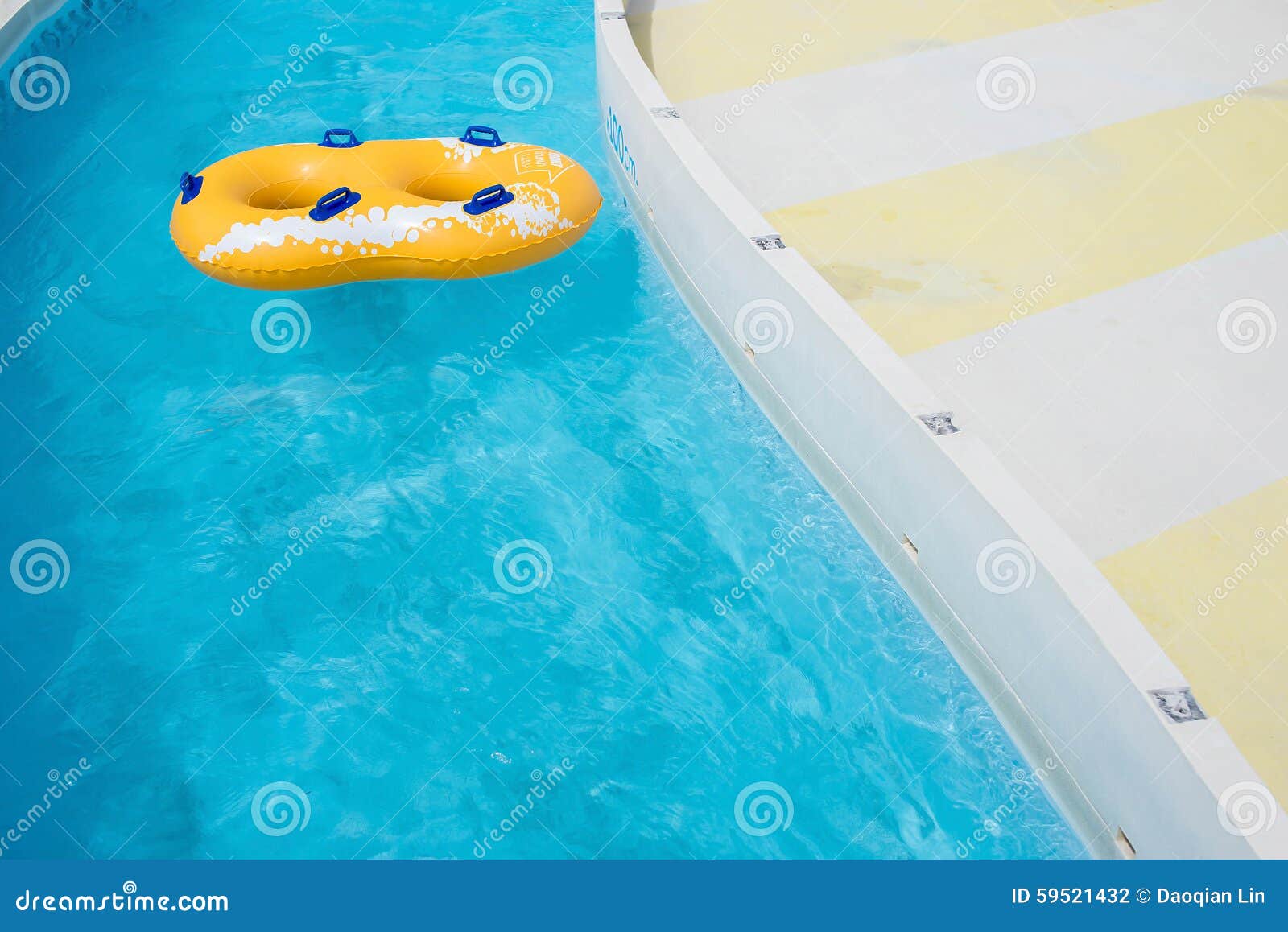 Yellow Rubber Ring Floating Stock Photo - Image of rubber, swimming ...