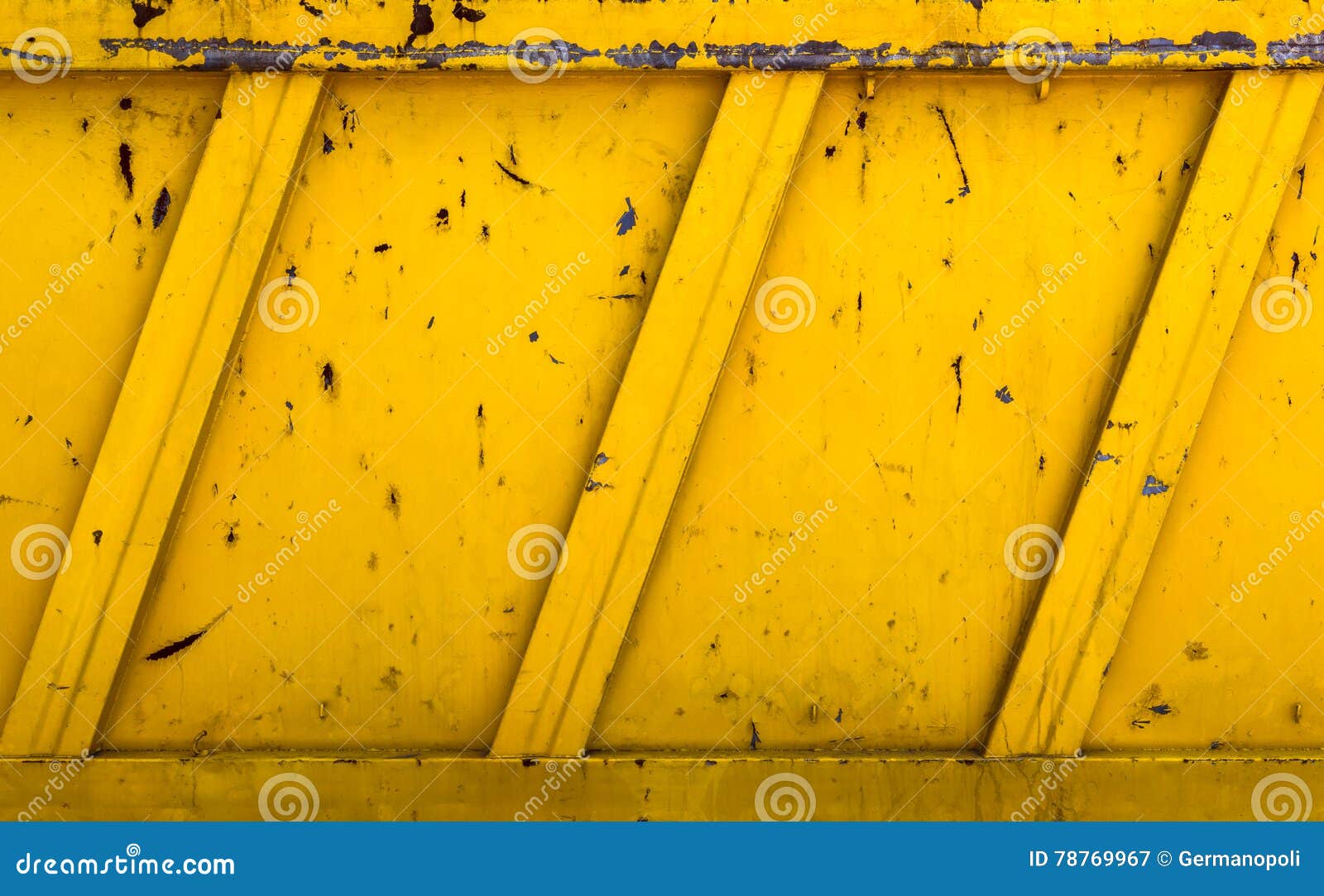 Yellow rubble container stock image. Image of junk, skip - 78769967
