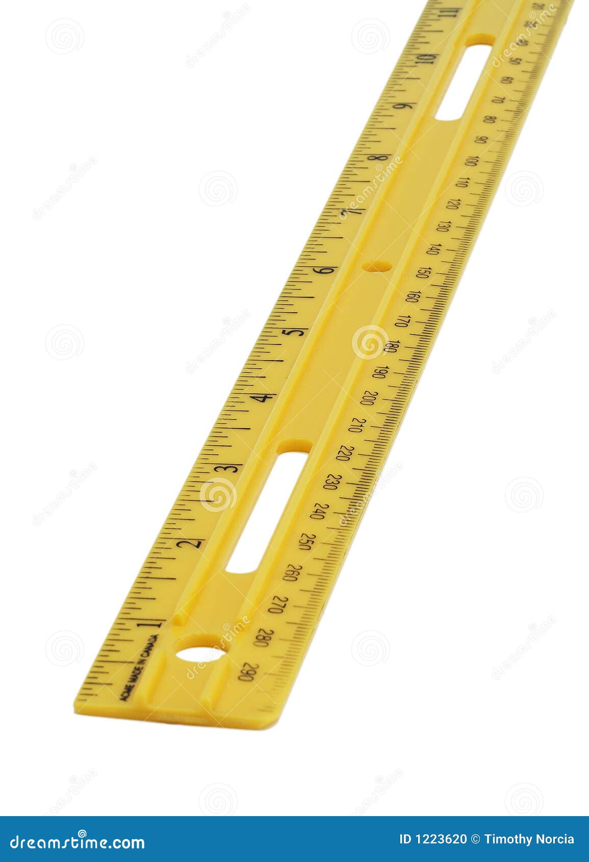 Yellow Ruler Stock Photo - Image: 1223620