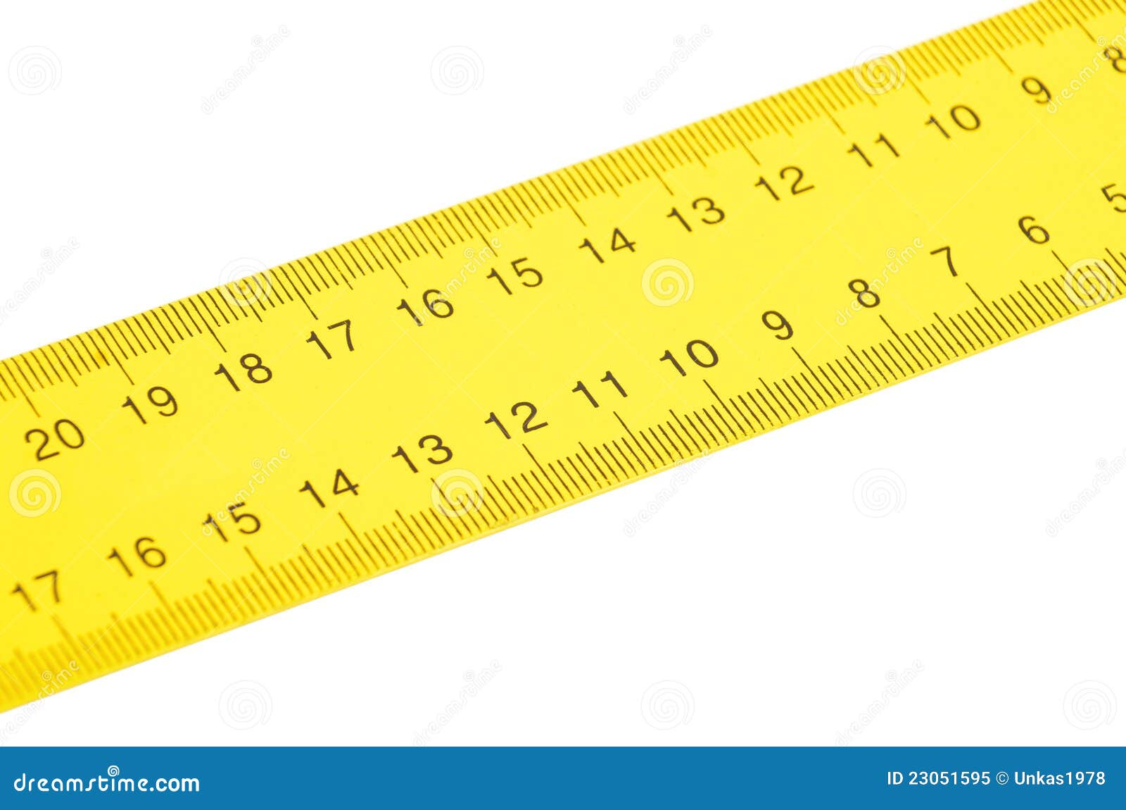 Yellow ruler close up stock image. Image of number, scaling - 23051595