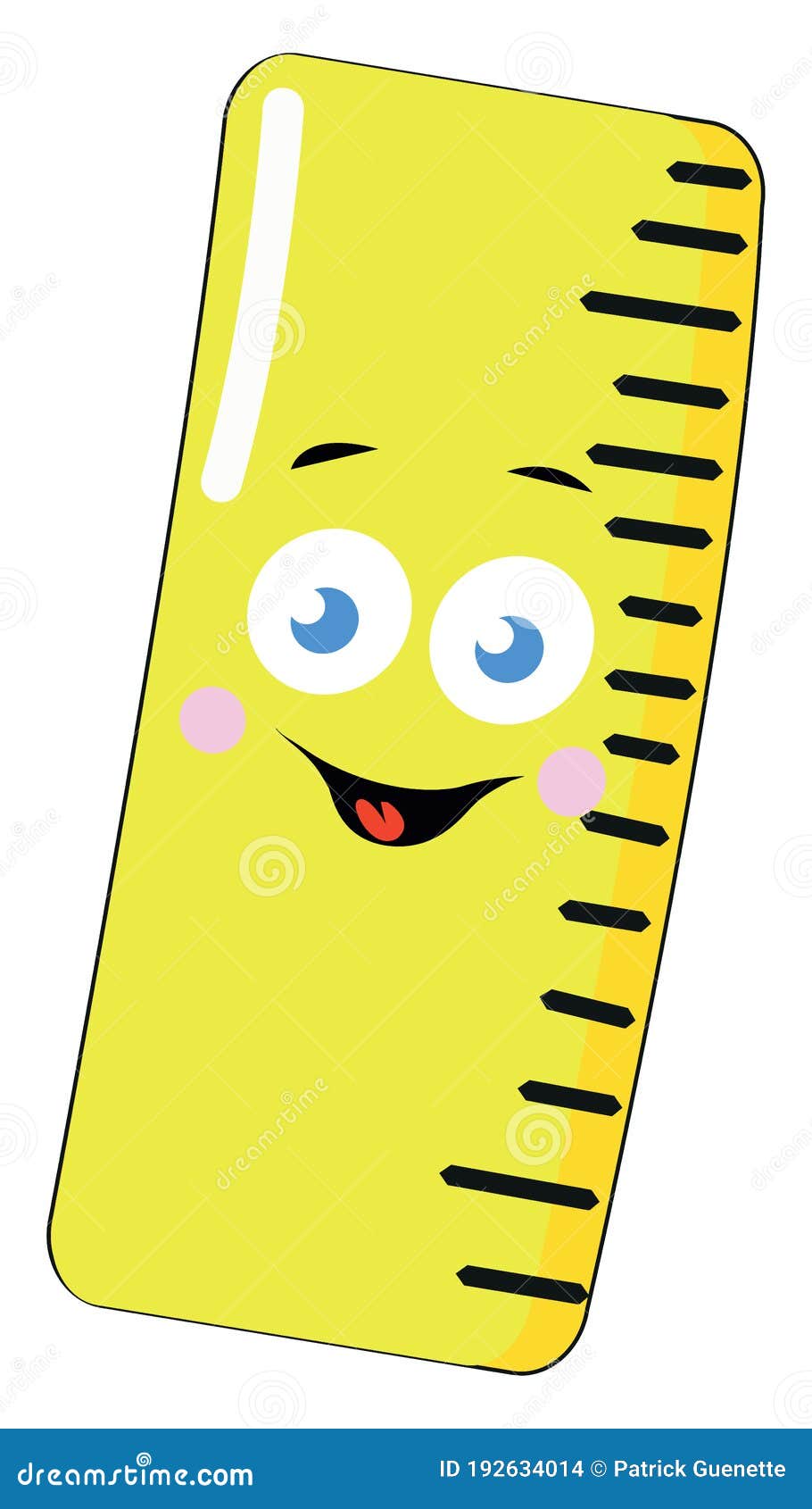 Yellow Ruler, Illustration, Vector Stock Vector - Illustration of ...
