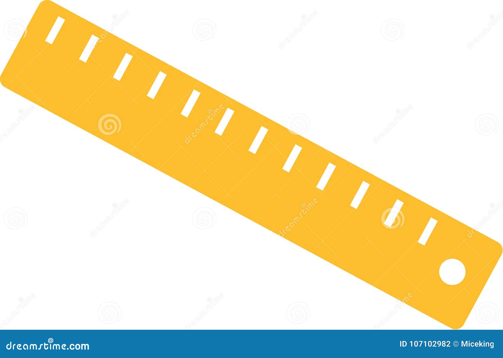 Yellow Ruler vector stock vector. Illustration of occupation - 107102982