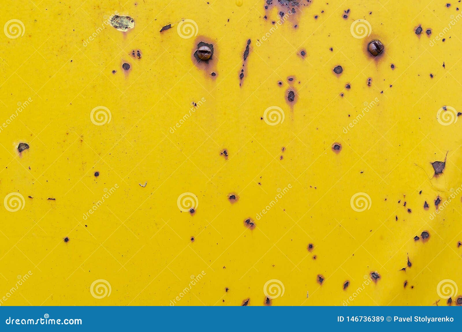 Yellow rusty metal texture stock image. Image of orange - 146736389
