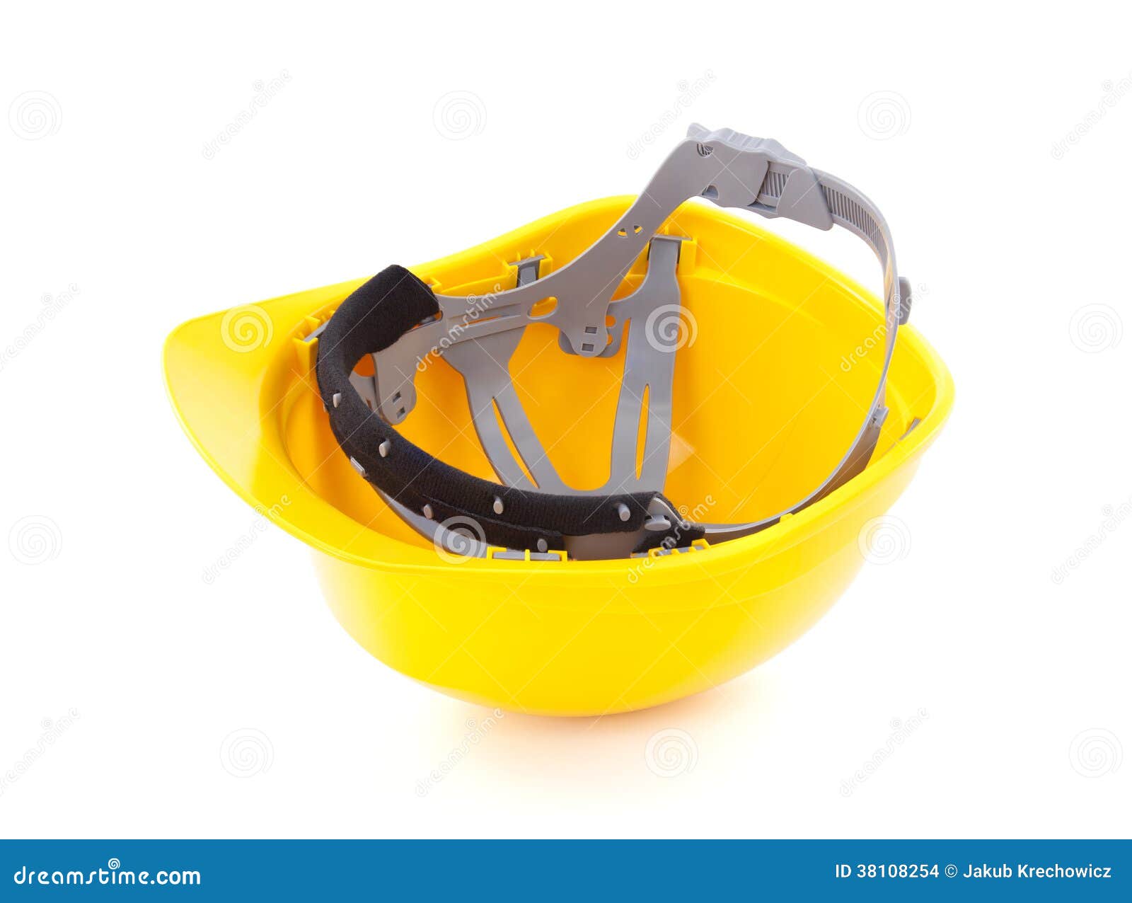 Yellow safety helmet stock photo. Image of path, plastic - 38108254