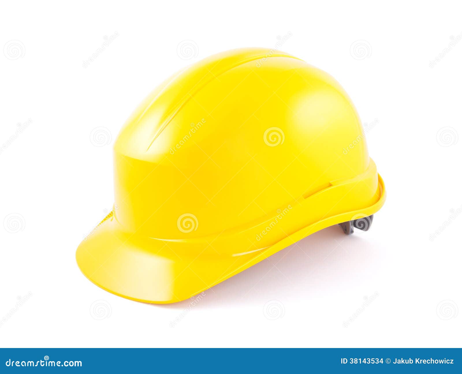 The Yellow Safety Helmet Put On The Blueprint At Construction Site With ...