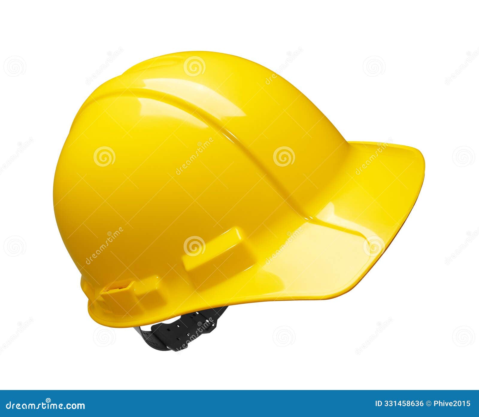 Yellow Safety Helmet Isolated Stock Photo - Image of protection ...