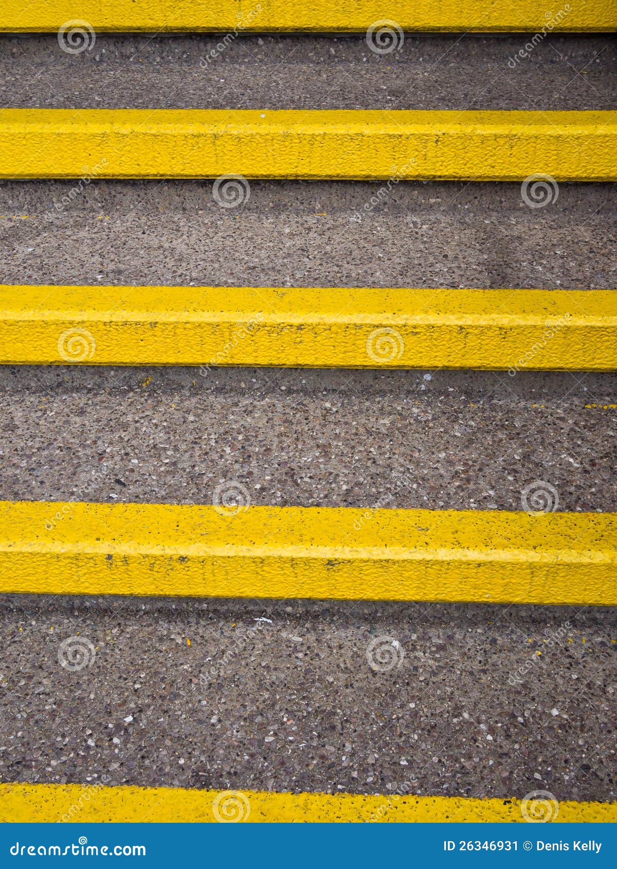 Yellow Safety Steps - Accident Prevention Stock Image - Image of ...