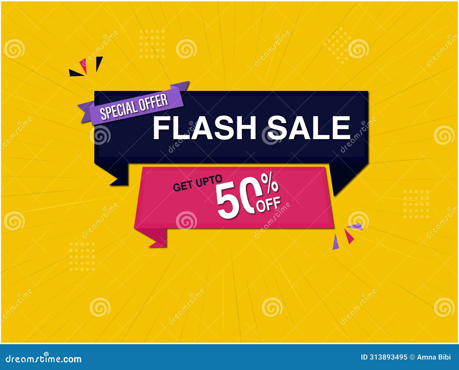 Flash Sale Promotion Banner. Special Offer ,Get Extra Discount ...