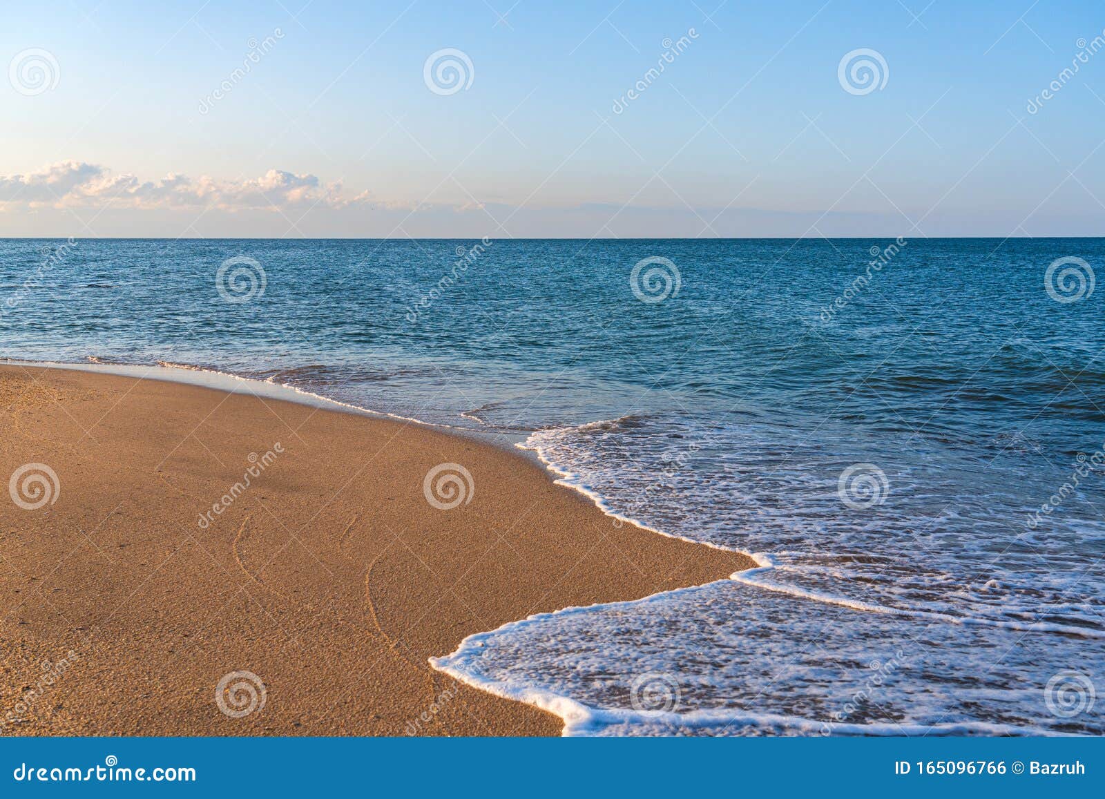 Yellow Sand Beach at Sunset Stock Photo - Image of relaxation, colorful ...