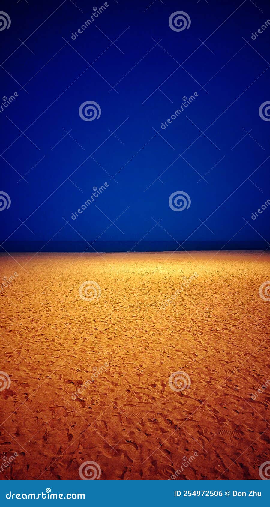 The Yellow Sands Under the Blue Sky Stock Photo - Image of sands, blue ...