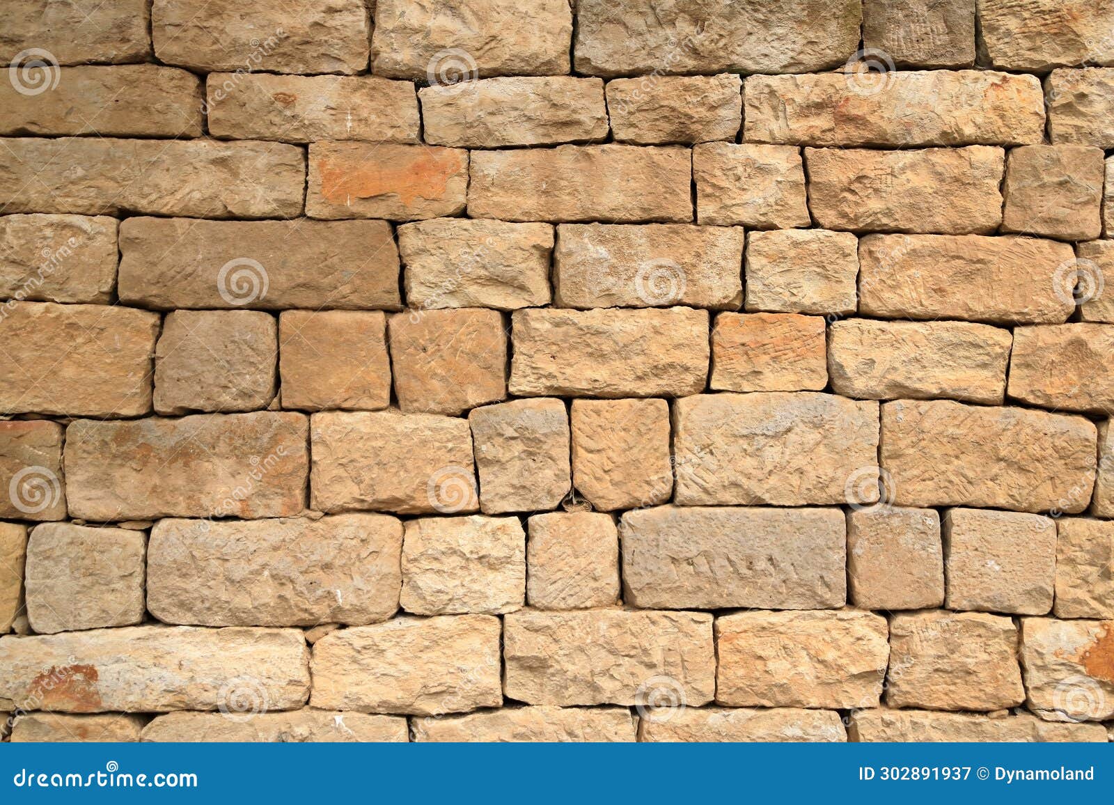 Yellow Sandstone Brick Wall Stock Image - Image of abstract, brick ...