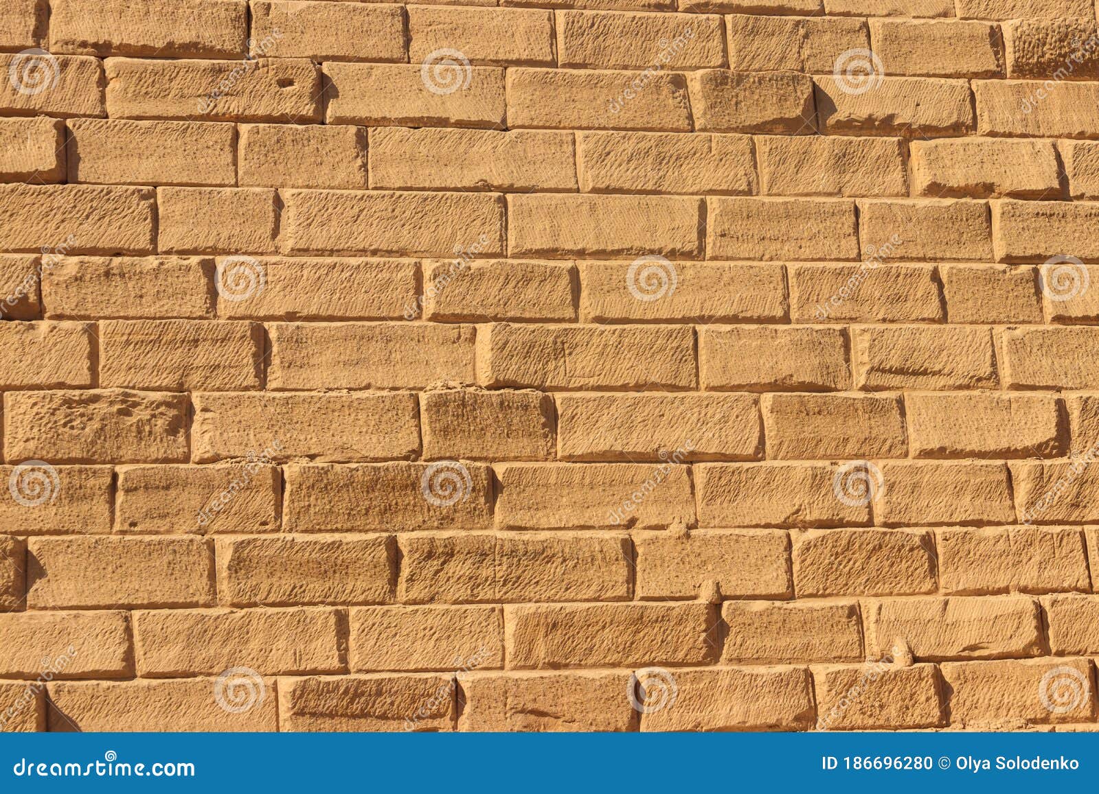 Yellow Sandstone Brick Wall Textured Background Stock Photo - Image of ...