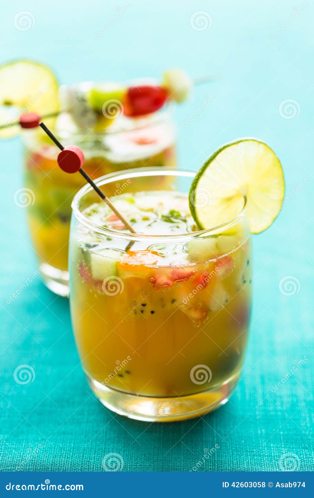 Yellow sangria stock photo. Image of cups, food, cocktail - 42603058