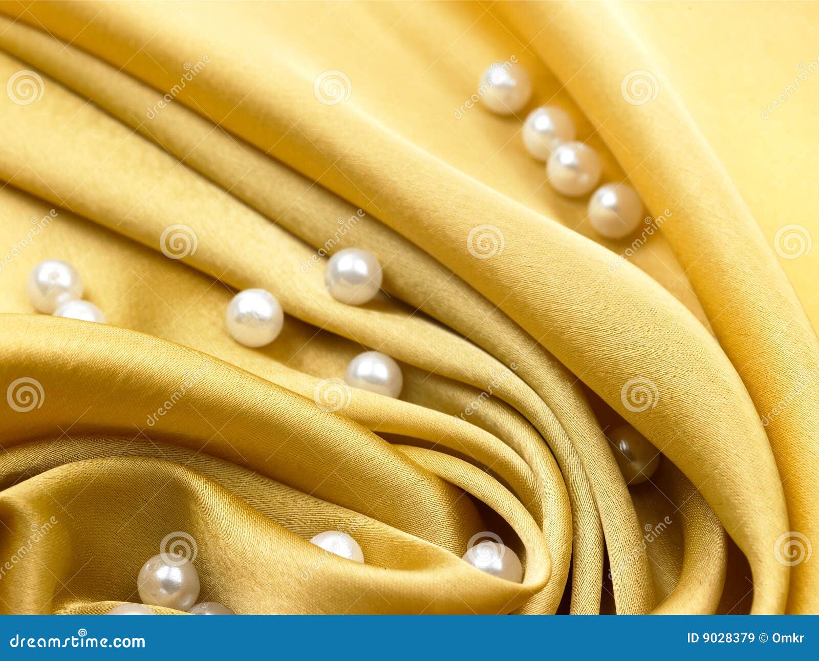 Yellow Satin Cloth with Foldings Stock Image - Image of abstract, fiber ...