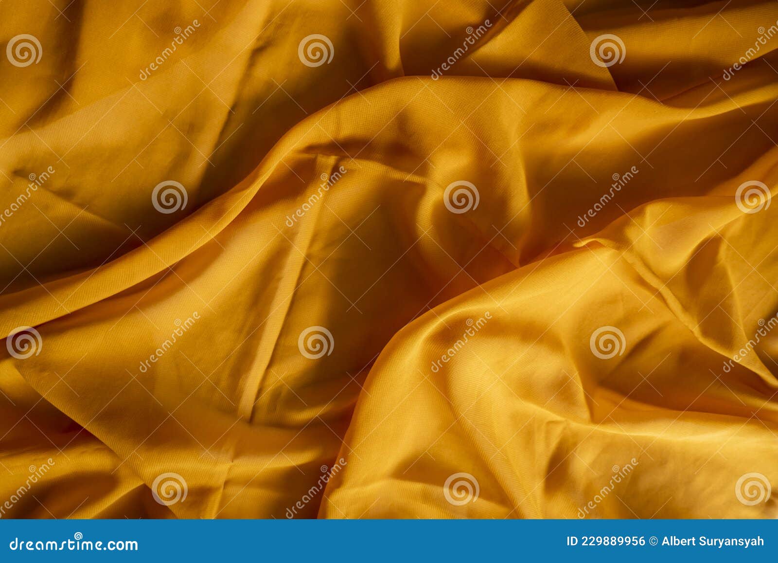 Yellow Scarf Fabric Texture Background. Minimalist Concept Stock Photo ...