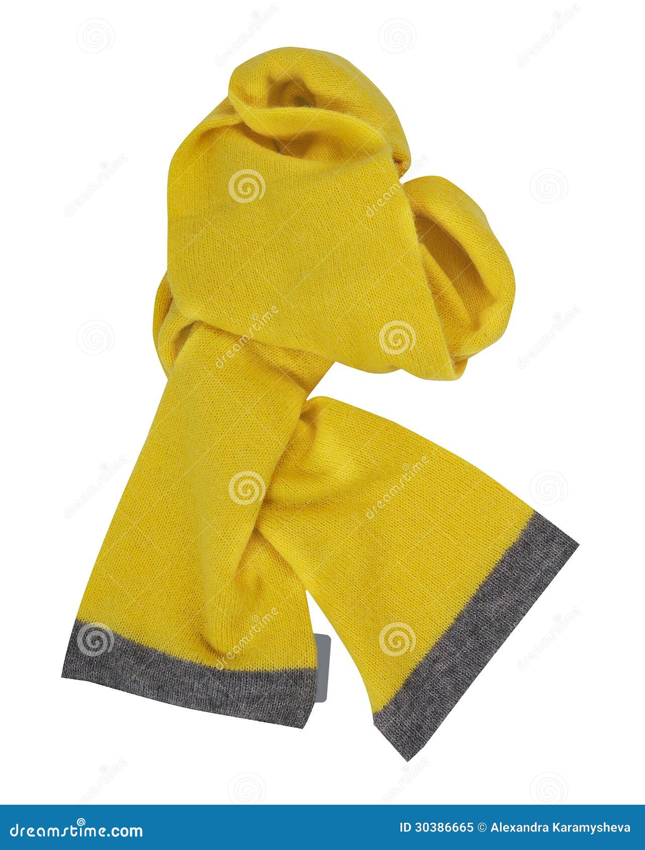 Yellow scarf stock image. Image of isolated, fashion - 30386665