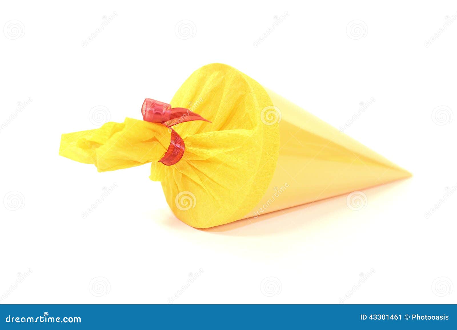 Yellow school cone stock image. Image of childhood, learning - 43301461