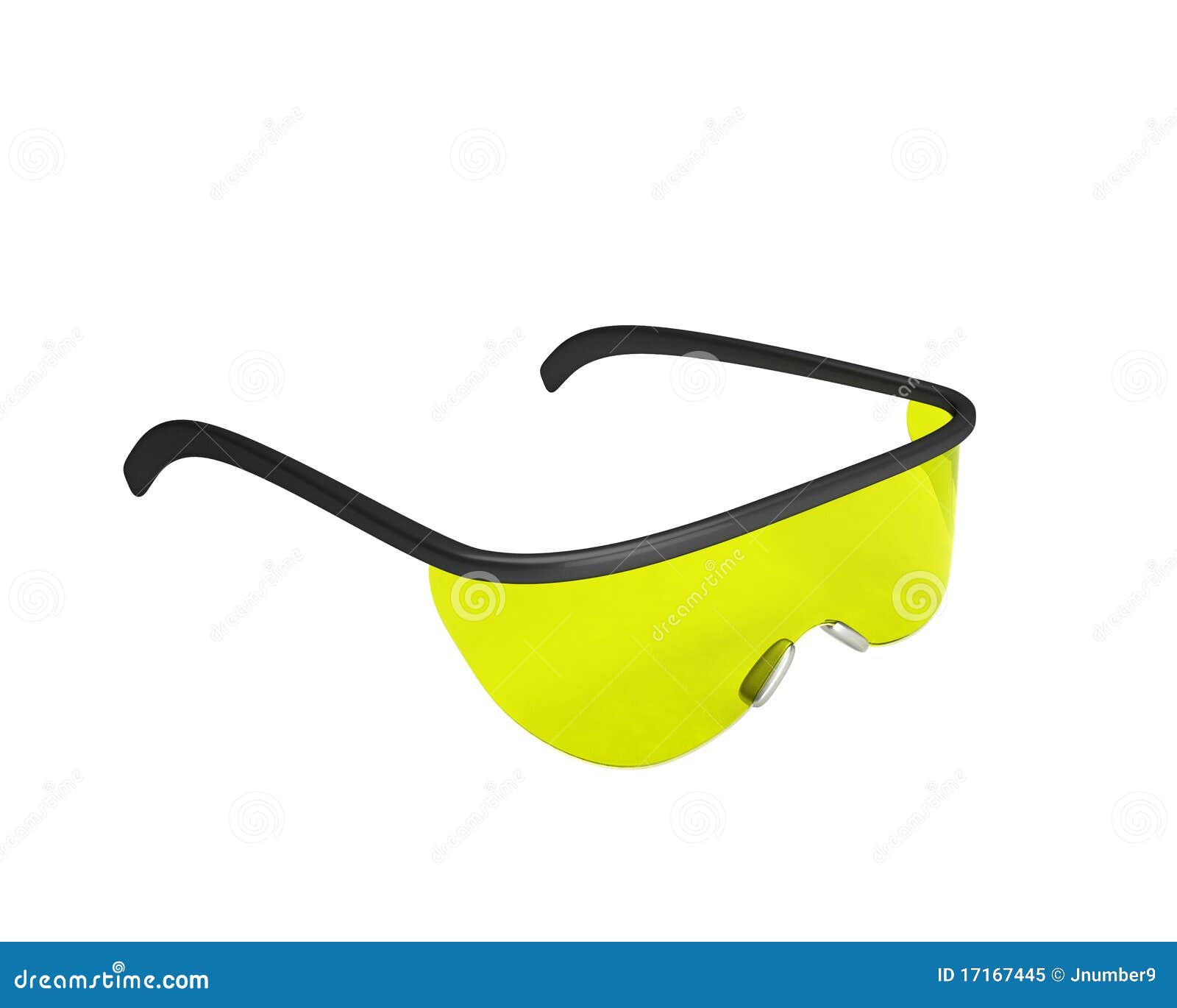 Yellow science goggles stock illustration. Illustration of protection ...