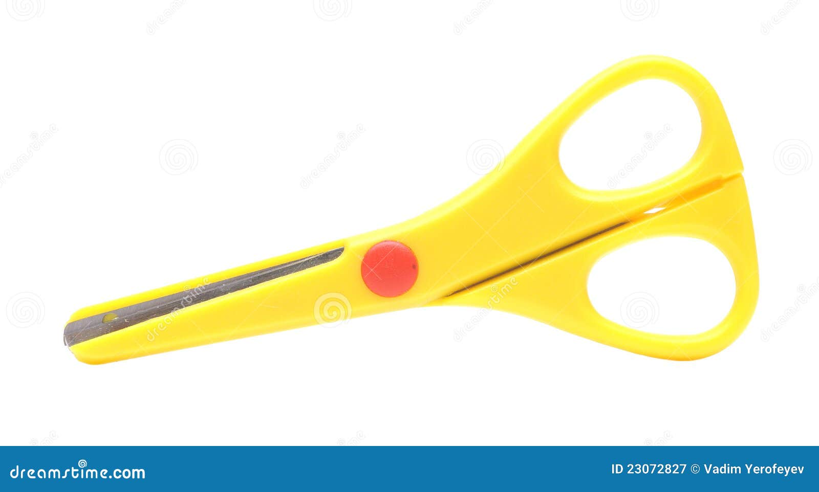 Yellow scissors stock image. Image of education, paper - 23072827