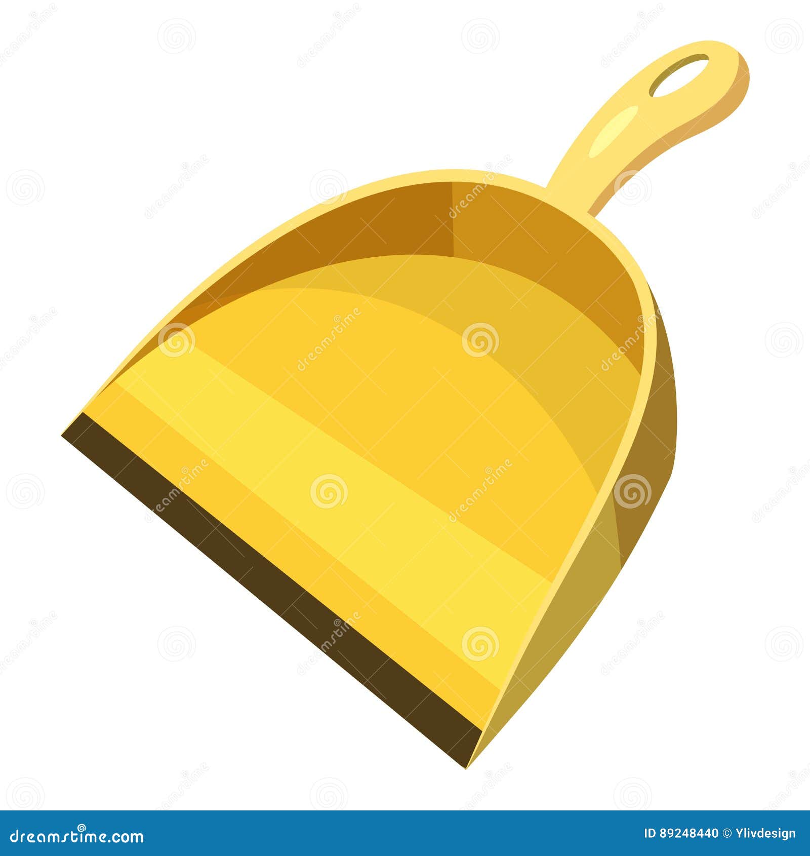 Yellow Scoop for Cleaning Icon, Cartoon Style Stock Vector ...