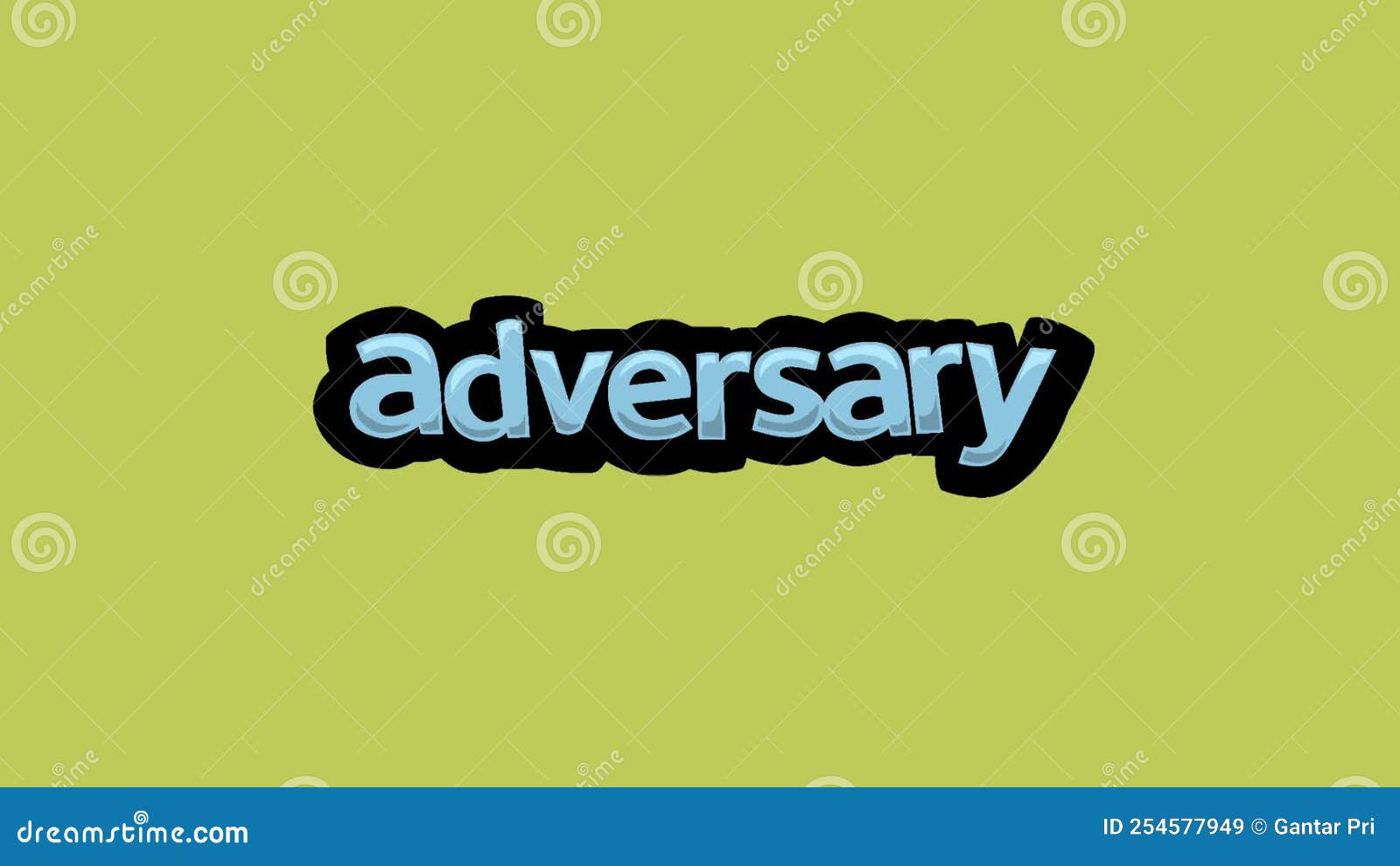 Yellow Screen Animation Video Written ADVERSARY Stock Video - Video of ...