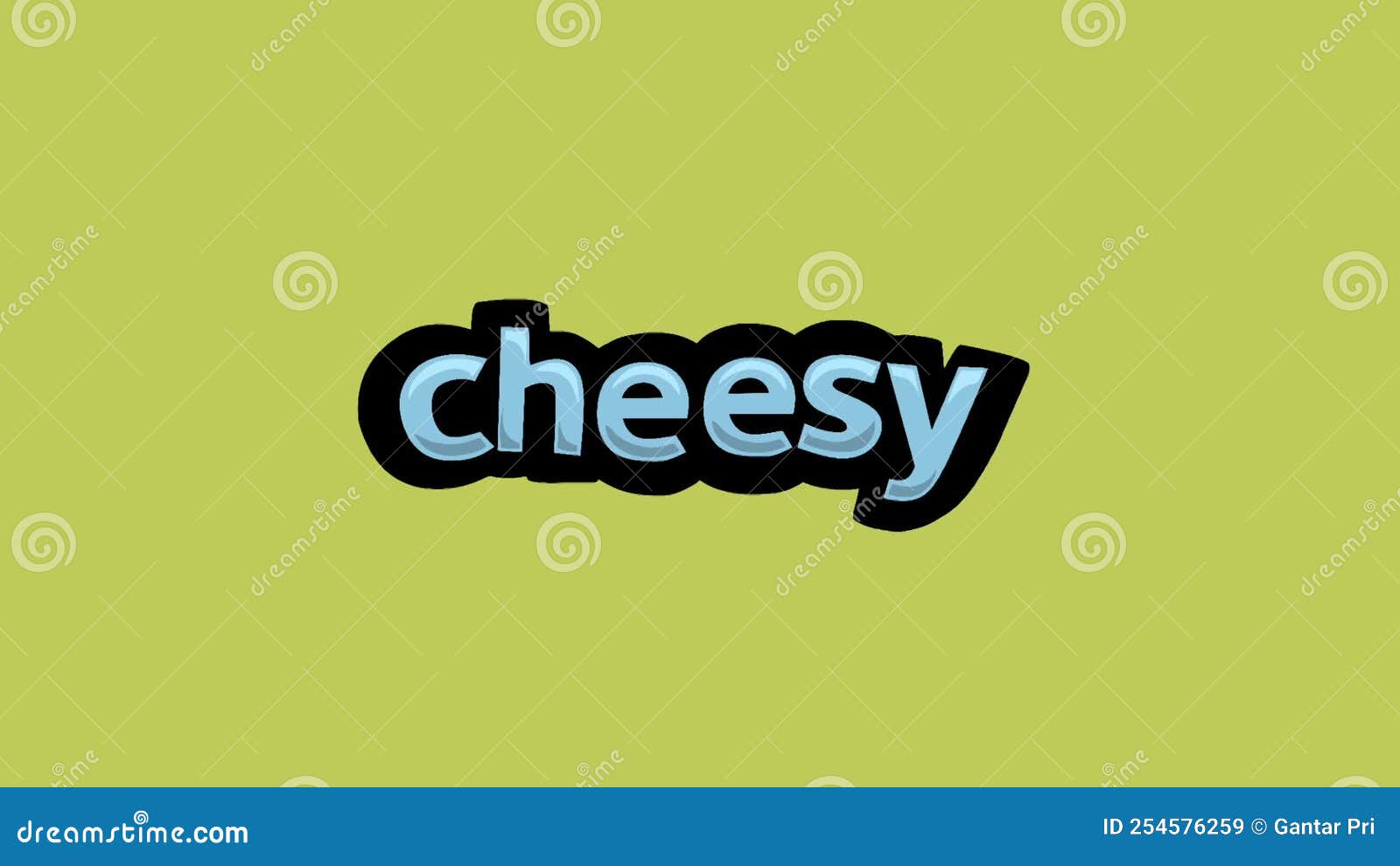 Yellow Screen Animation Video Written CHEESY Stock Video - Video of ...