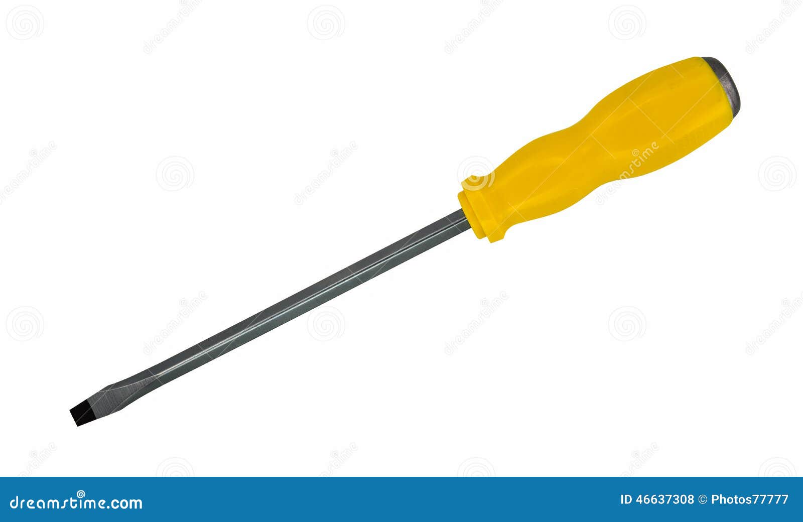 Yellow Screwdriver Isolated On A White Background Stock Photography ...