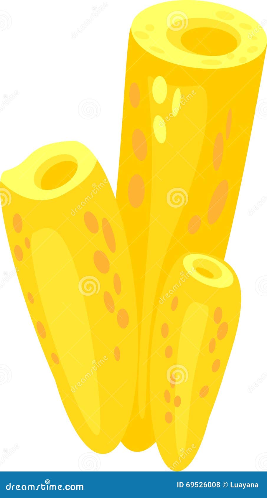 Yellow Sea Sponge stock vector. Illustration of sponge - 69526008