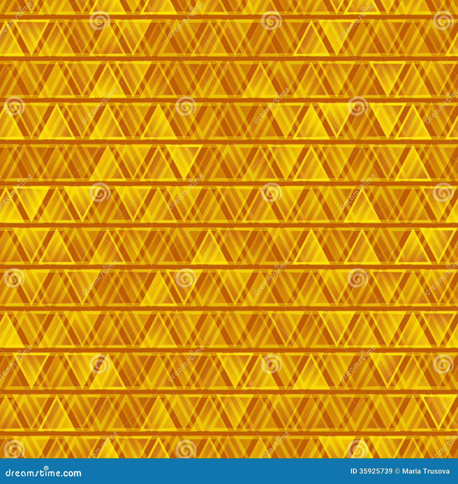 Yellow Seamless Abstract Triangles Background Stock Vector ...