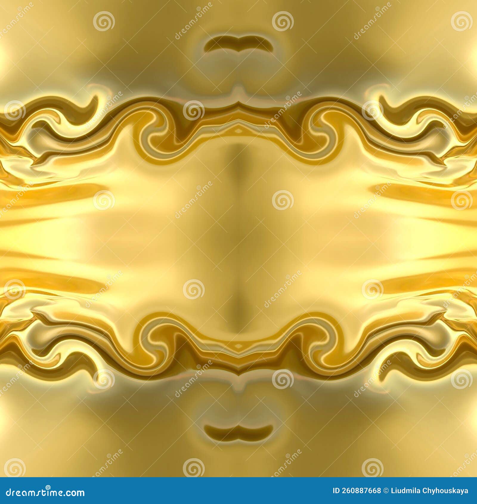 Yellow Seamless Background with Beautiful Symmetrical Patterns ...
