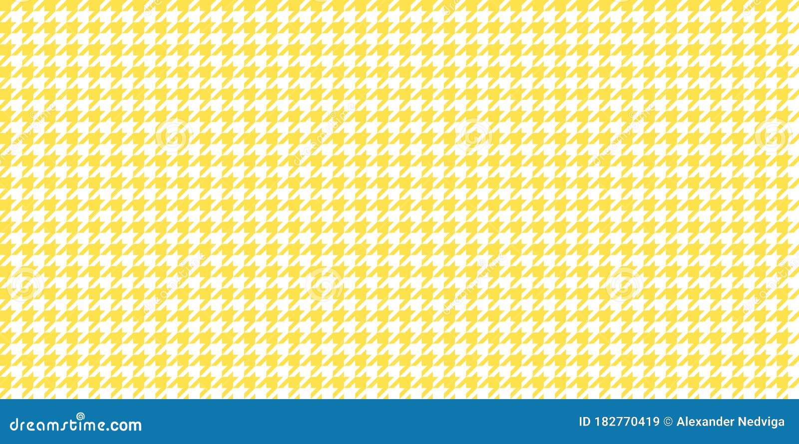 Yellow Seamless Houndstooth Pattern Background Stock Illustration ...
