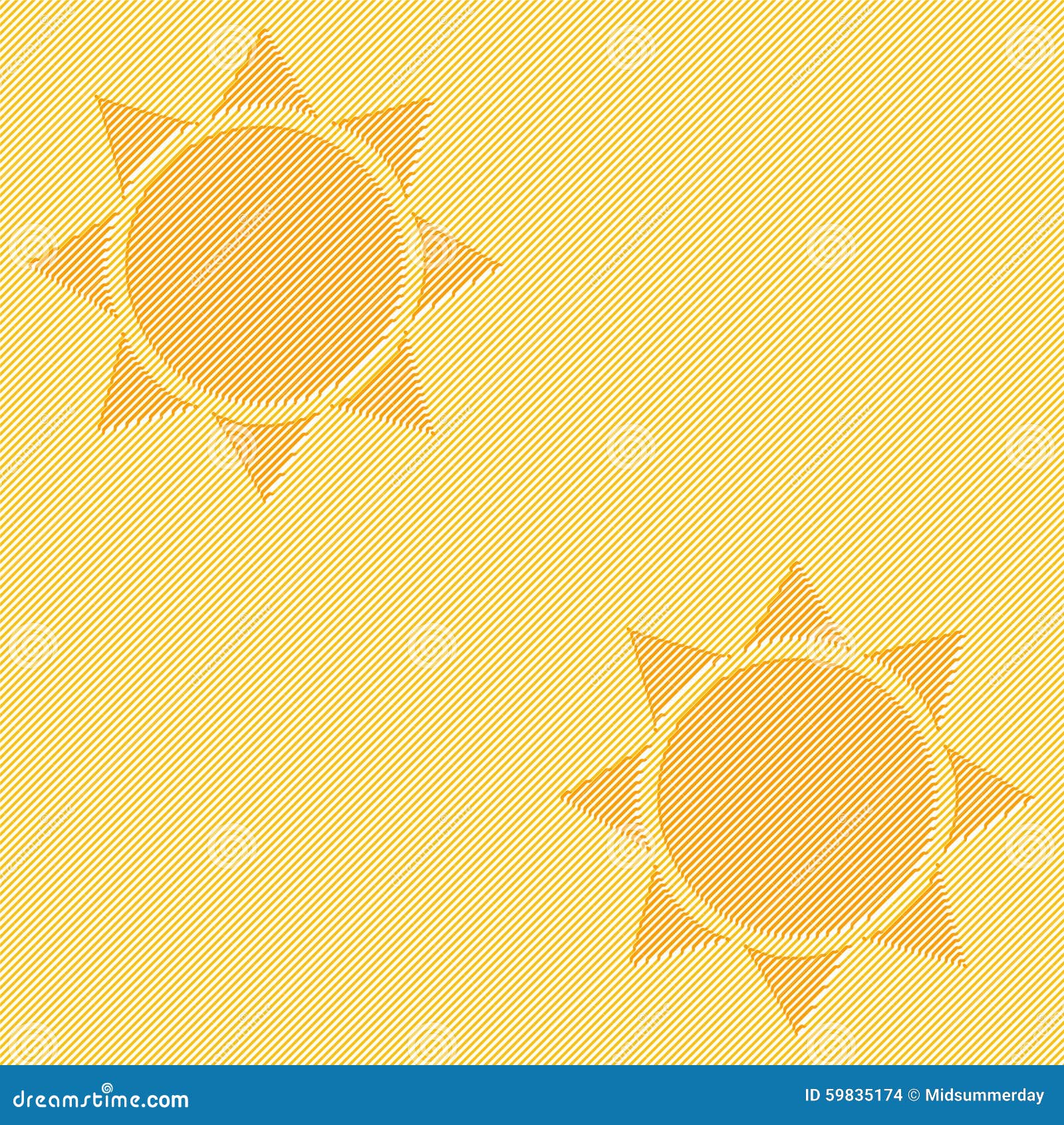 Yellow Seamless Pattern with Sun. Stock Vector - Illustration of sunny ...