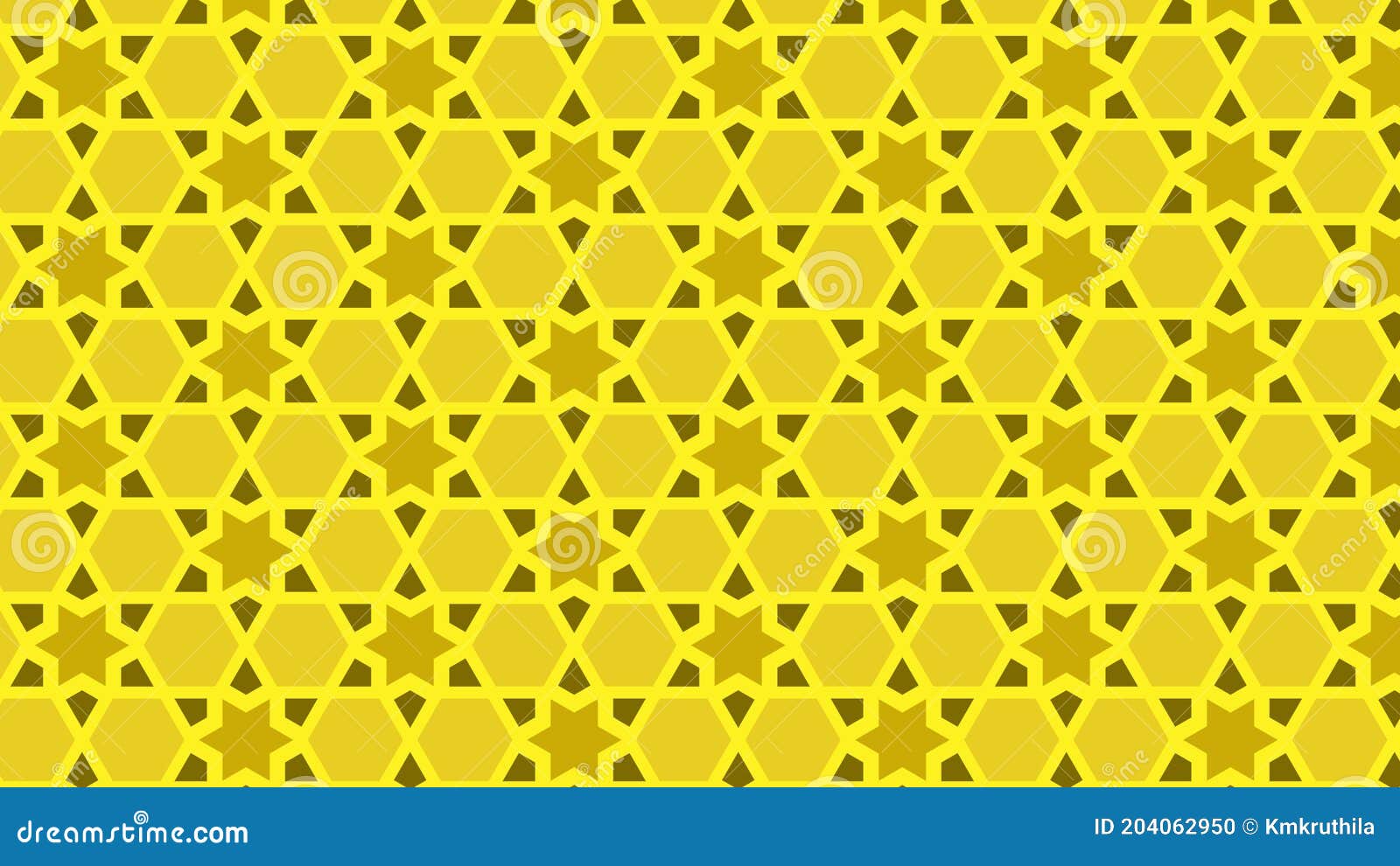 Yellow Seamless Star Pattern Illustration Stock Illustration ...