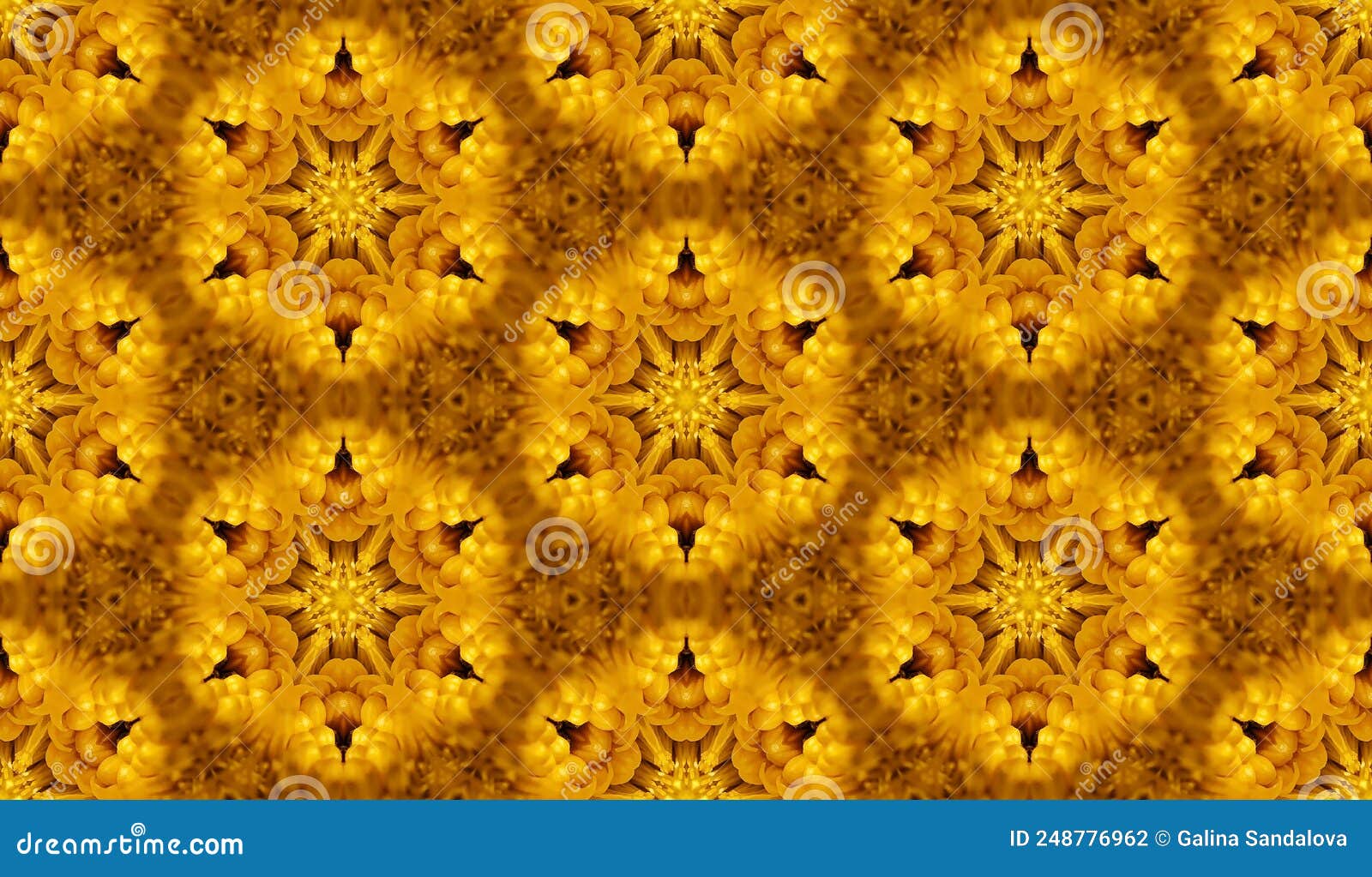 Yellow Seamless Texture with Floral Pattern. Yellow Seamless Pattern ...