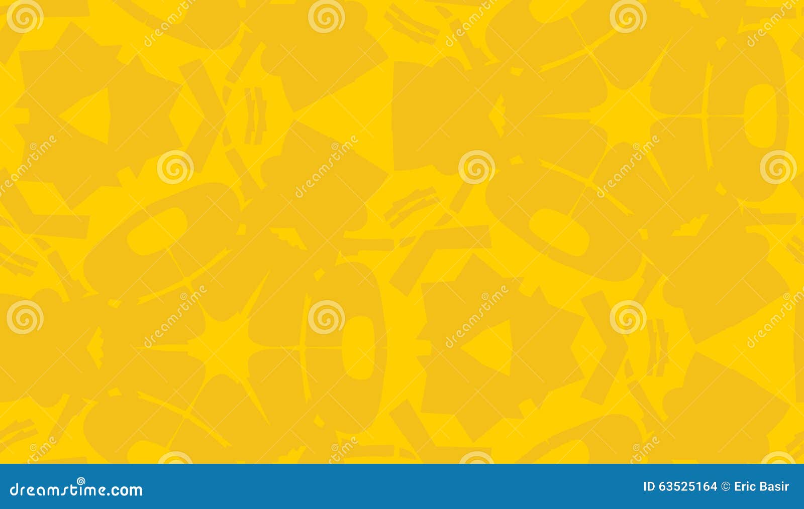 Yellow Seamless Wallpaper Pattern Stock Illustration - Illustration of ...
