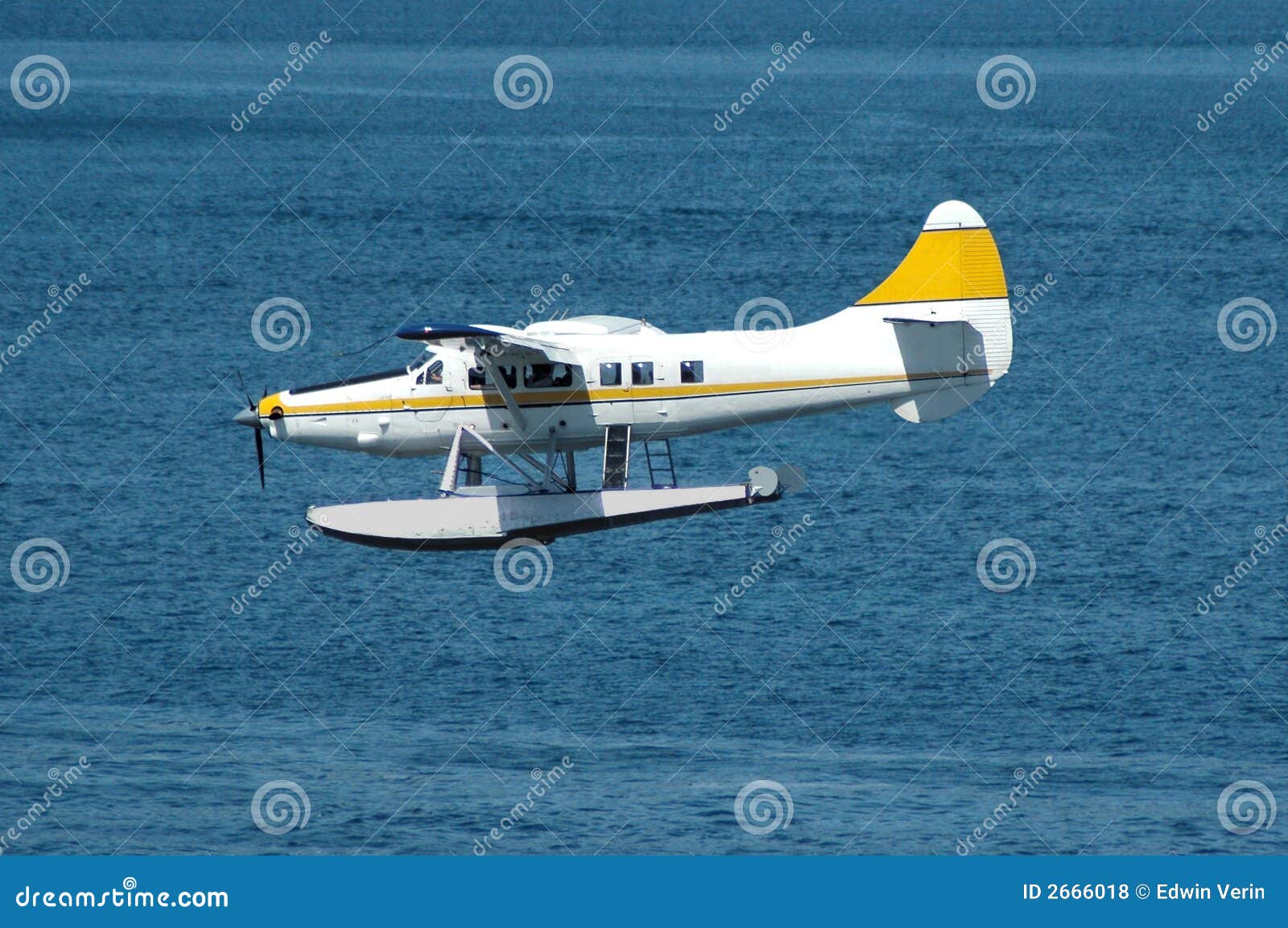 Yellow Seaplane stock photo. Image of plane, tourist, aviation - 2666018