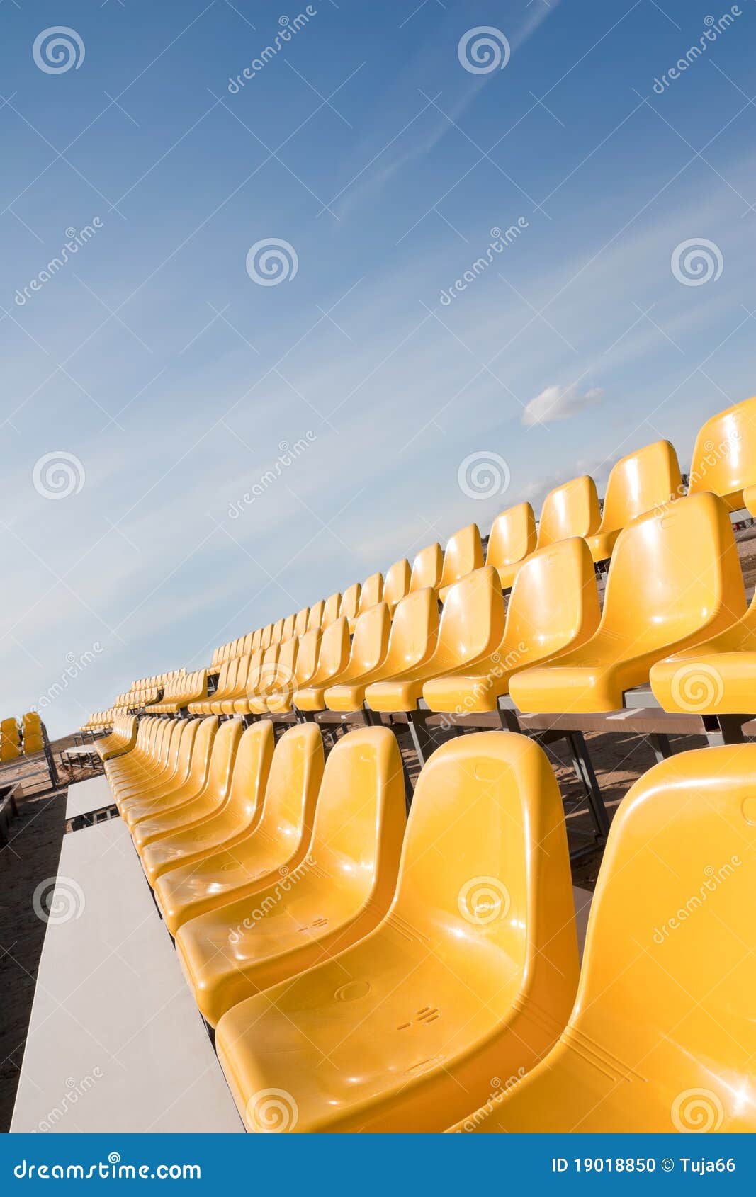 Yellow seats stock photo. Image of fans, seat, concert - 19018850