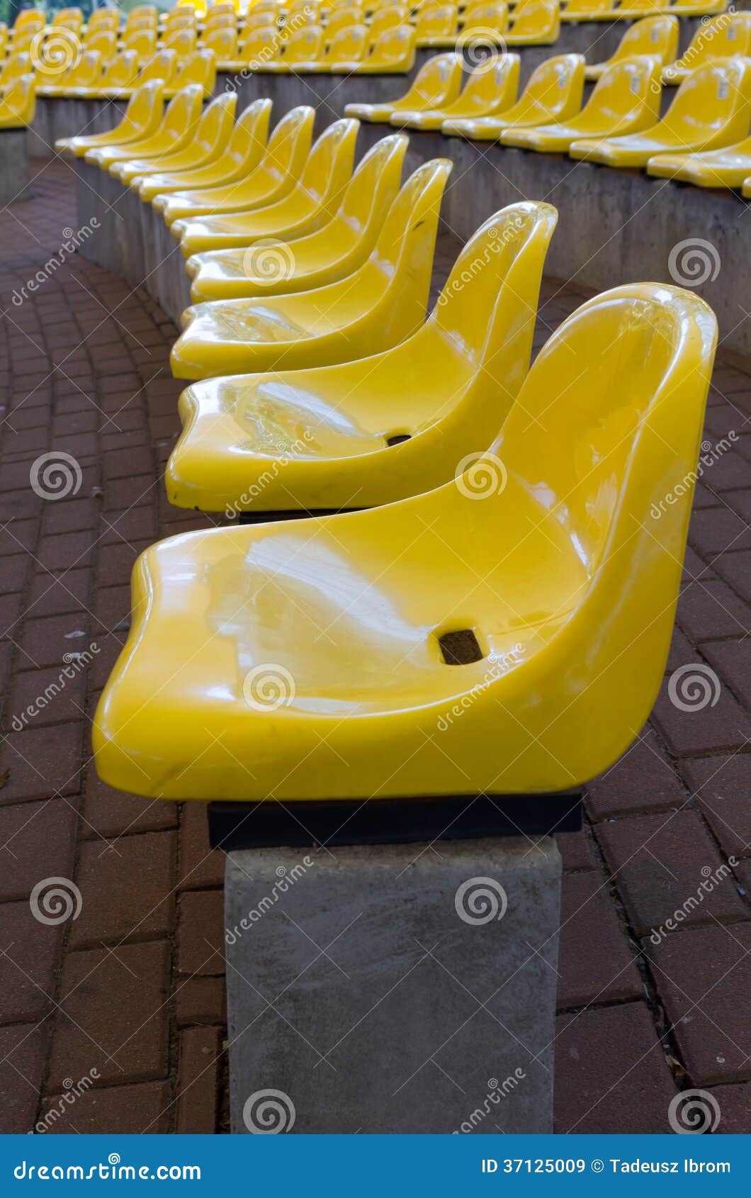 Yellow seats stock image. Image of yellow, rostrum, seat - 37125009