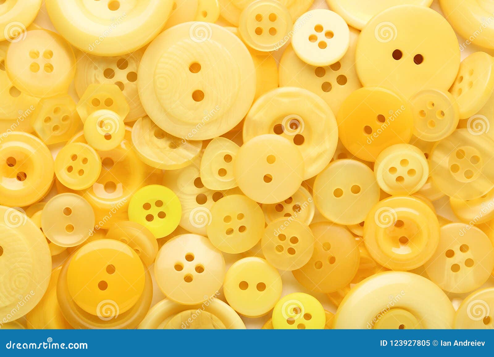 Yellow sewing buttons stock image. Image of design, dress - 123927805