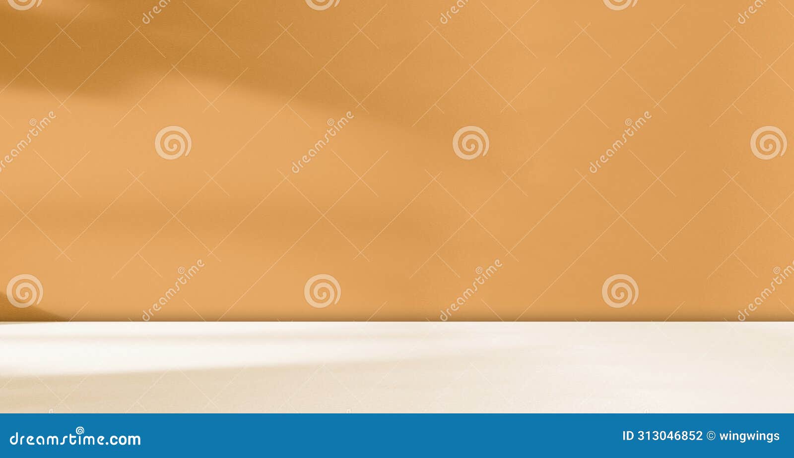 Yellow Shadow Background Kitchen Wall 3d Room Studio Podium Solid Stock ...