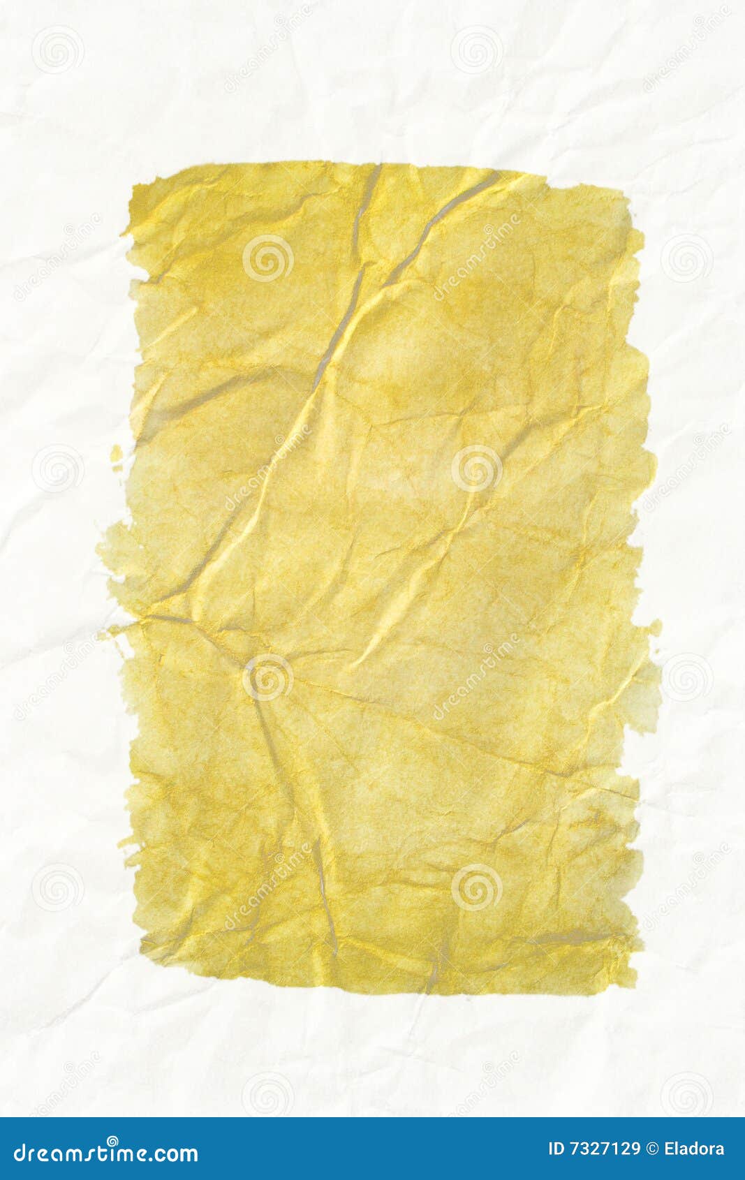 Yellow Sheet Of A3 Paper Folded In The Middle In A Spread On A Blue ...