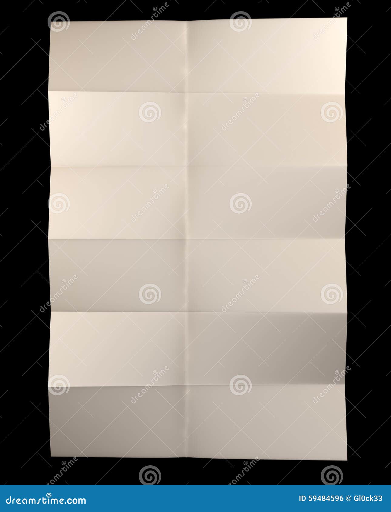 Yellow Sheet Of A3 Paper Folded In The Middle In A Spread On A Blue ...