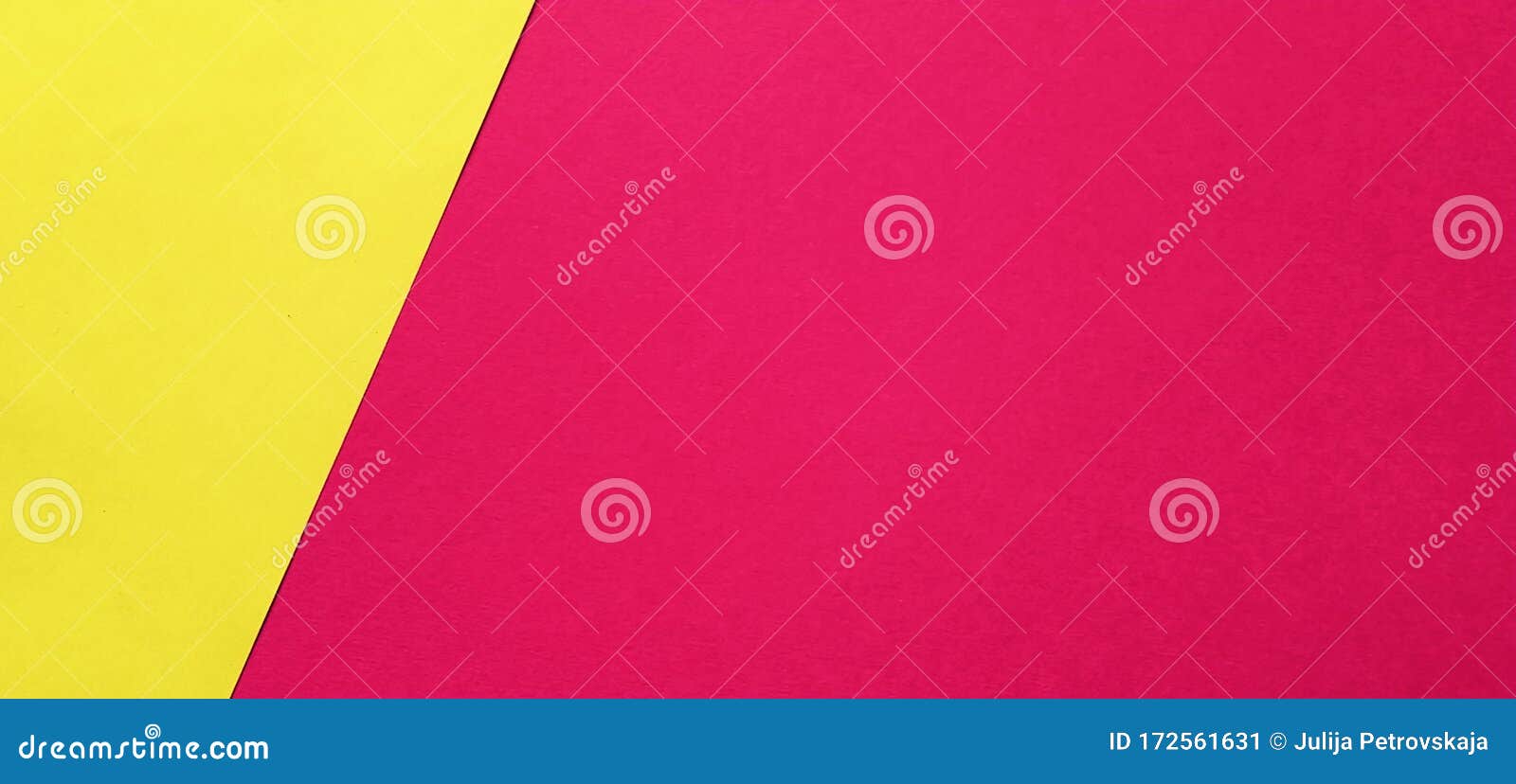 A Yellow Sheet of Paper is Laid Sideways on a Red Sheet of Paper. Thick ...