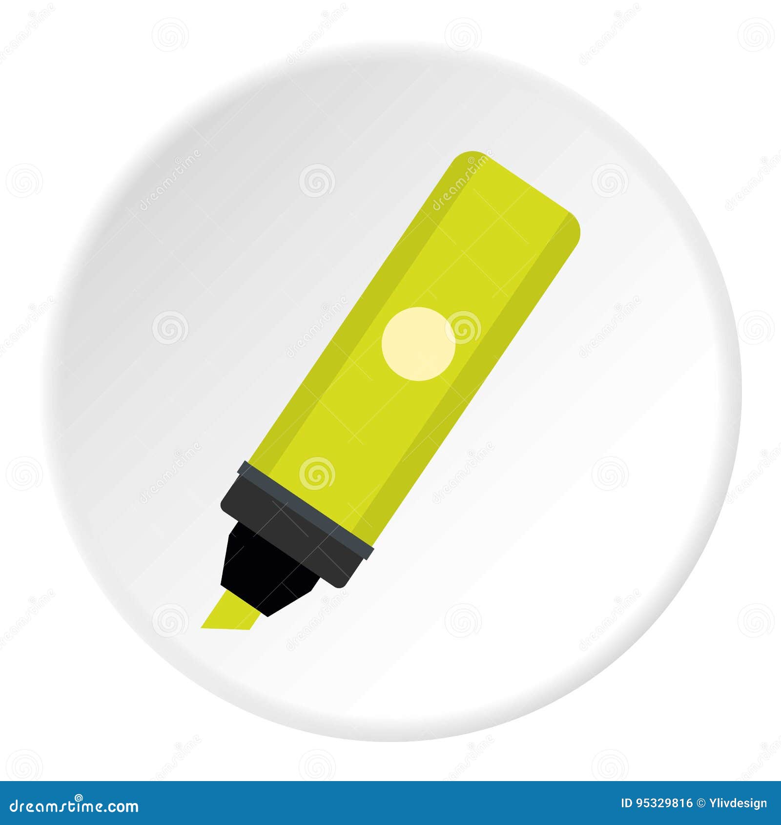 Yellow Sheet of Paper for Notes Icon Circle Stock Vector - Illustration ...