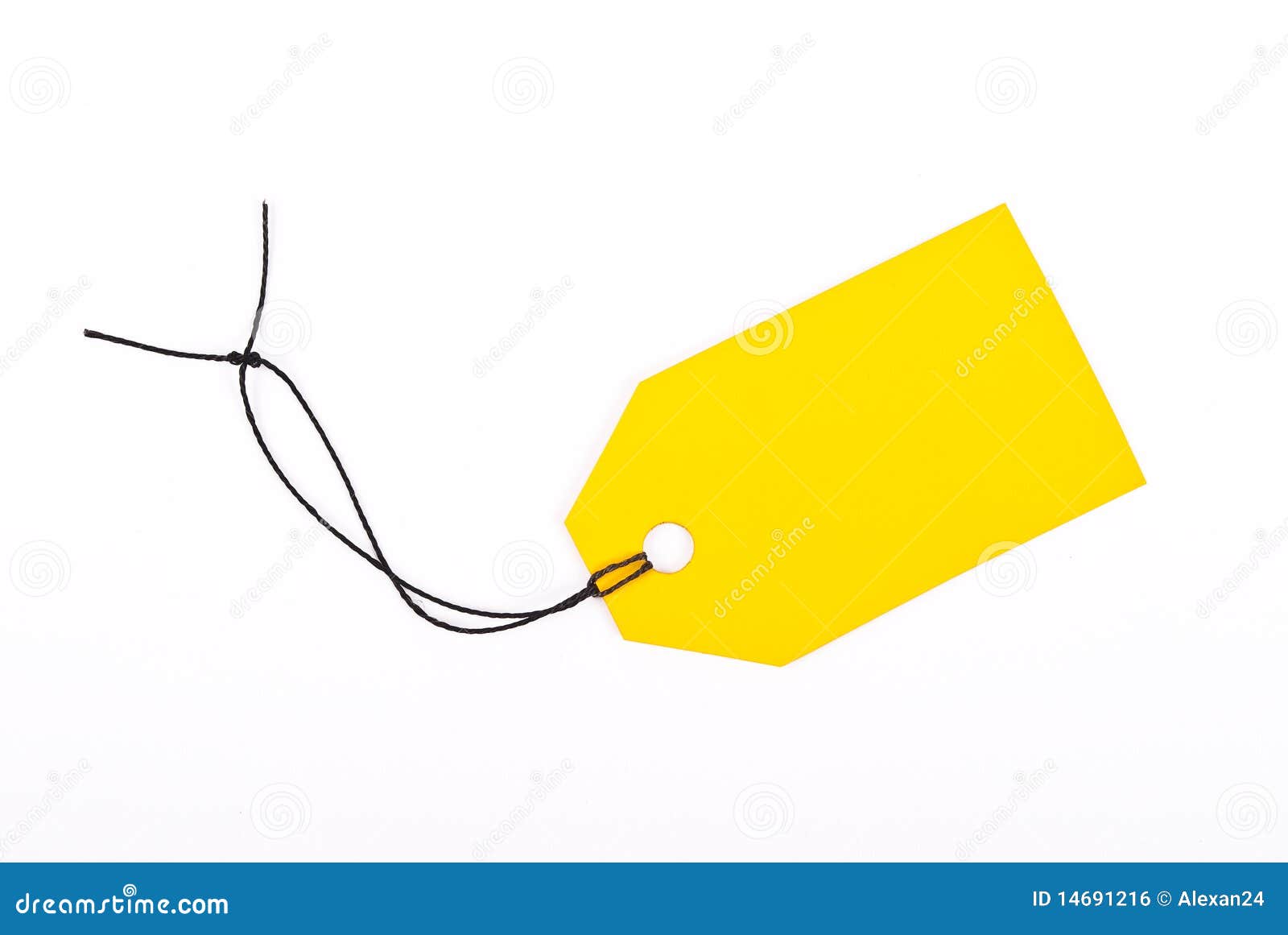 Yellow shop label stock photo. Image of blank, note, card - 14691216