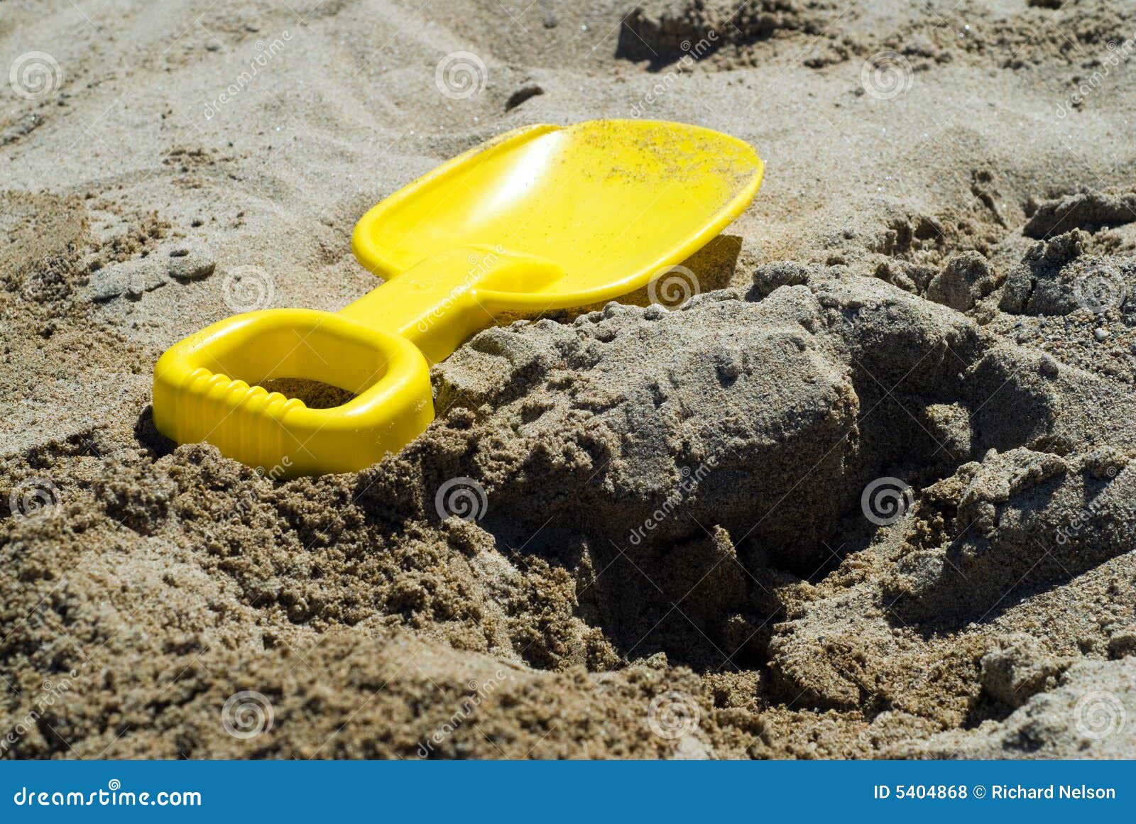 Yellow Shovel stock photo. Image of playtime, childhood - 5404868