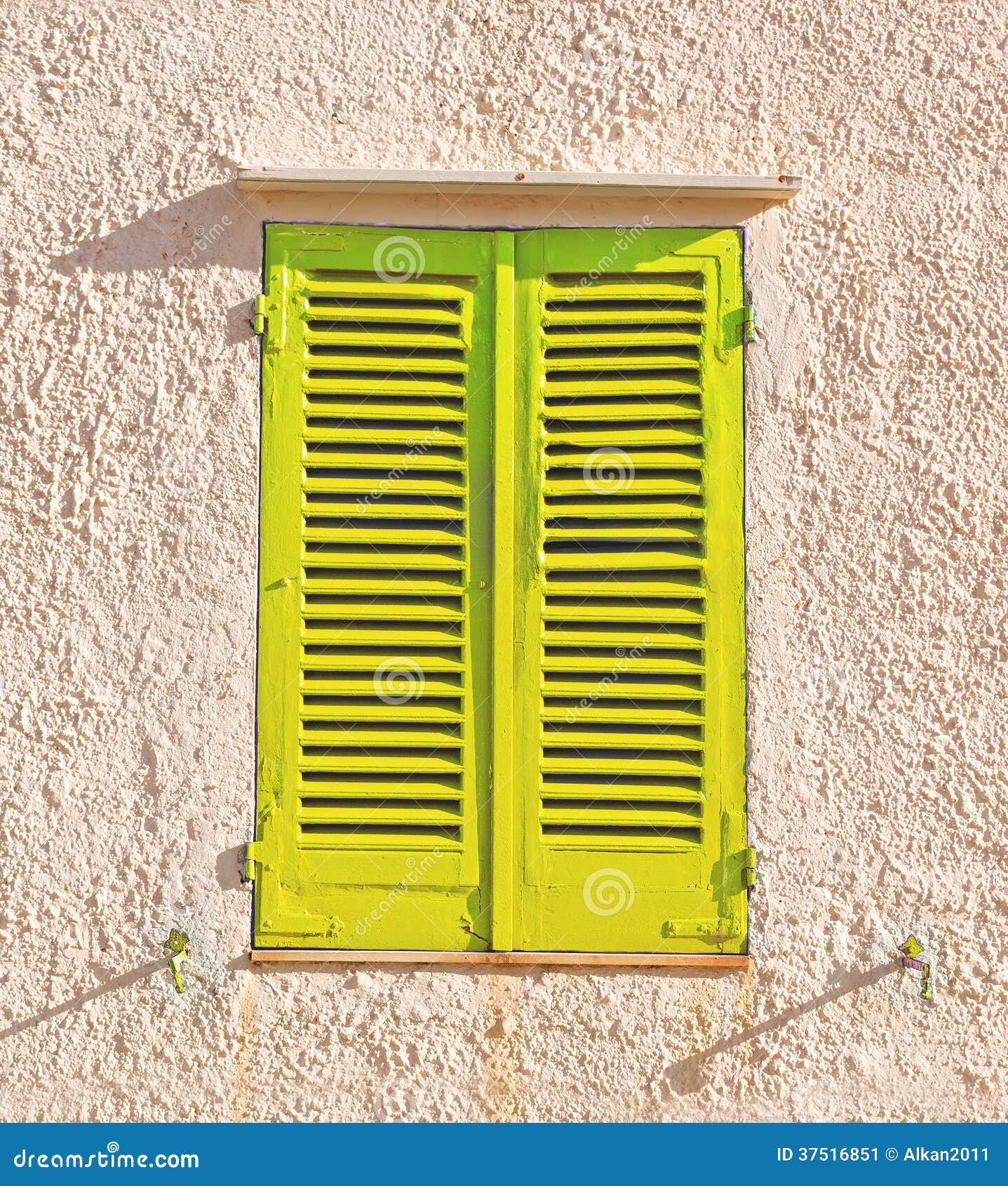 Yellow shutters stock image. Image of italian, city, exterior - 37516851