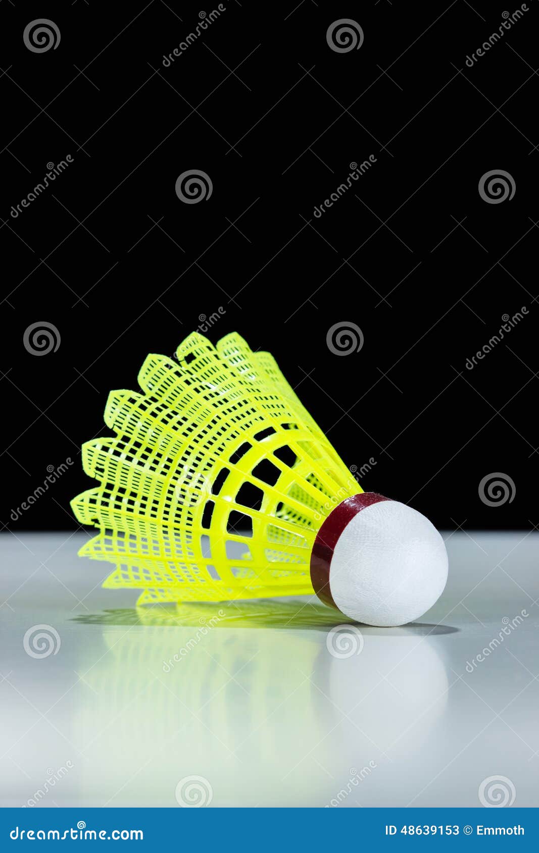 Yellow Shuttlecock And Badminton Racket Background Sunset Sky. Sports ...