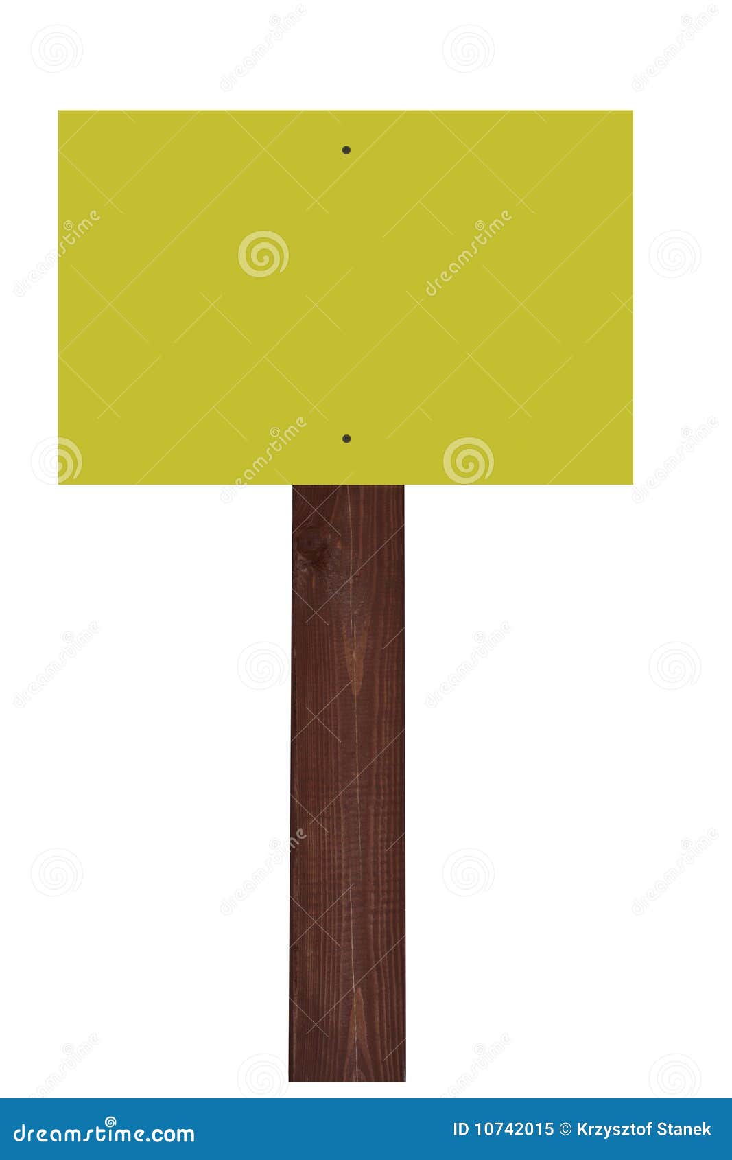 Yellow sign stock image. Image of placard, nature, yellow - 10742015